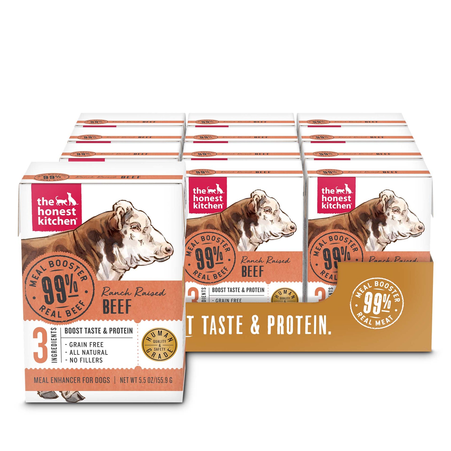 12 PK Meal Booster - 99% Beef – The Honest Kitchen